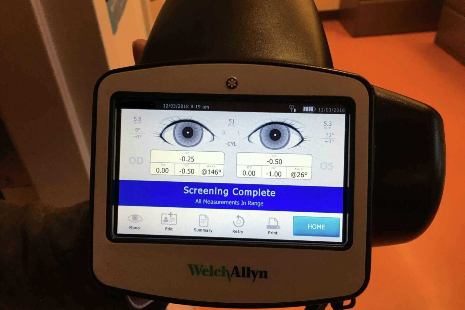 Spot Vision Screener VS100S-B | Saturn Optical